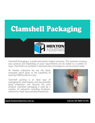 Clamshell packaging | PDF