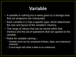 C Language presentation | PPT
