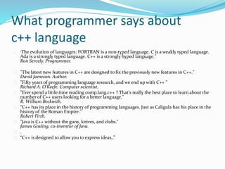 C++ language | PPTX