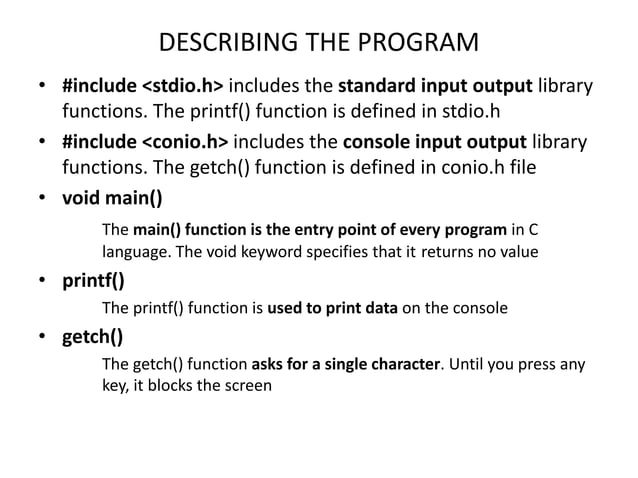 Introduction to C programming | PPT