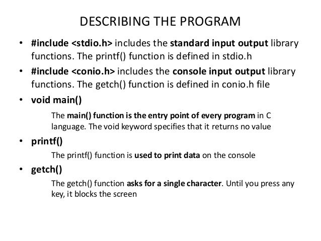 Introduction To C Programming
