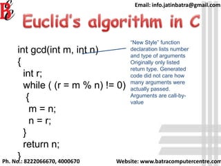 C Language Training in Ambala ! Batra Computer Centre | PPT