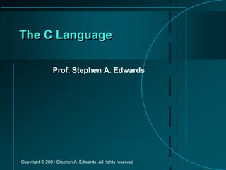 C Programming language | PPT
