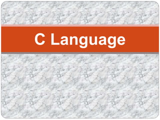 C language | PPT