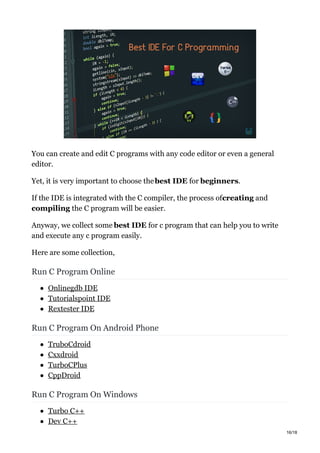 Basic Information About C language PDF | PDF