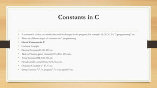 C language | PPT