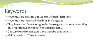Basic Of C language | PPT
