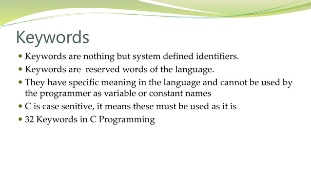 Basic Of C language | PPT