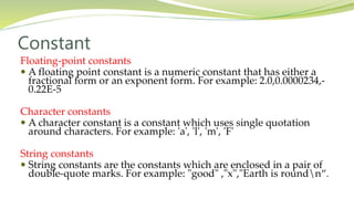 Basic Of C language | PPT