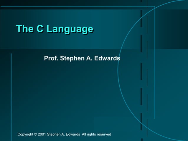 Introduction To C Language And Its Applicationppt 