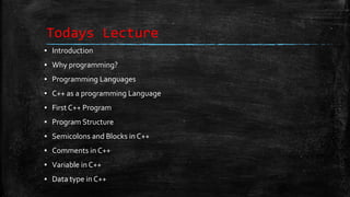 C++ language basic | PPT