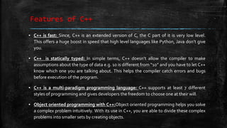 C++ language basic | PPT