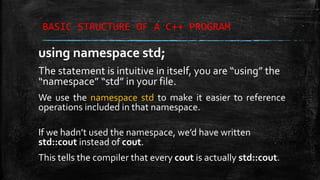 C++ language basic | PPT
