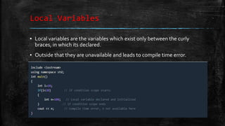 C++ language basic | PPT