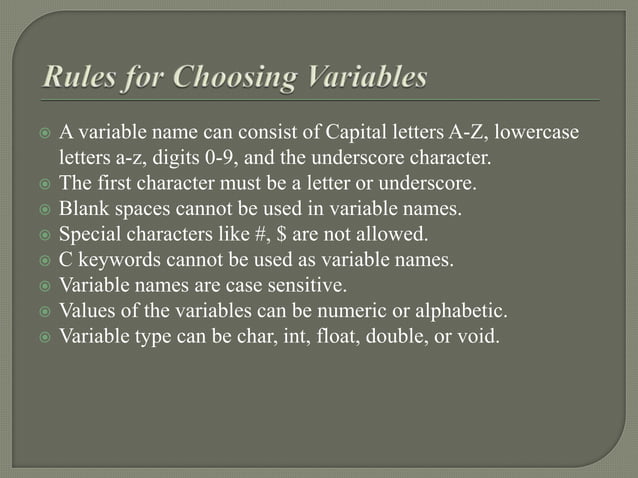 Fundamentals Of C Programming Language Ppt