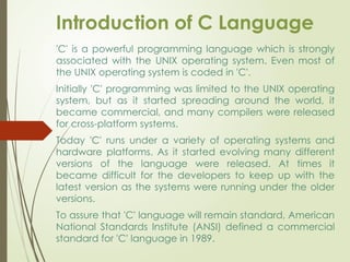 C Language History and Introduction.pptx