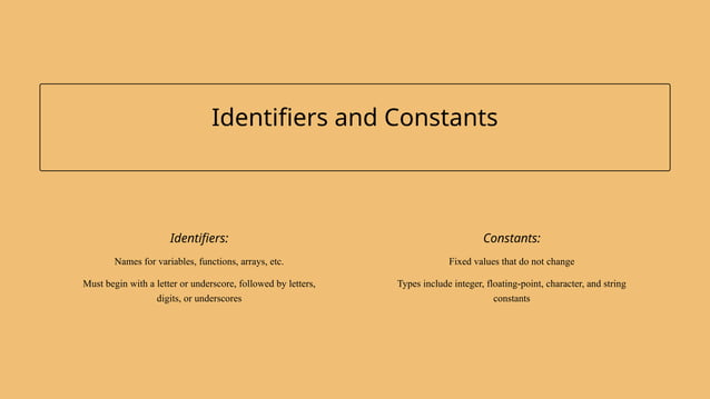 C Language Introduction Presentation Pptx Ppt