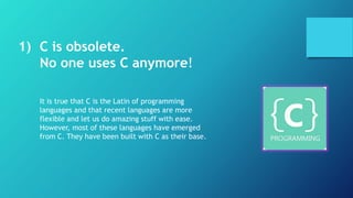 C language myths & secrets | PPTX | Programming Languages | Computing