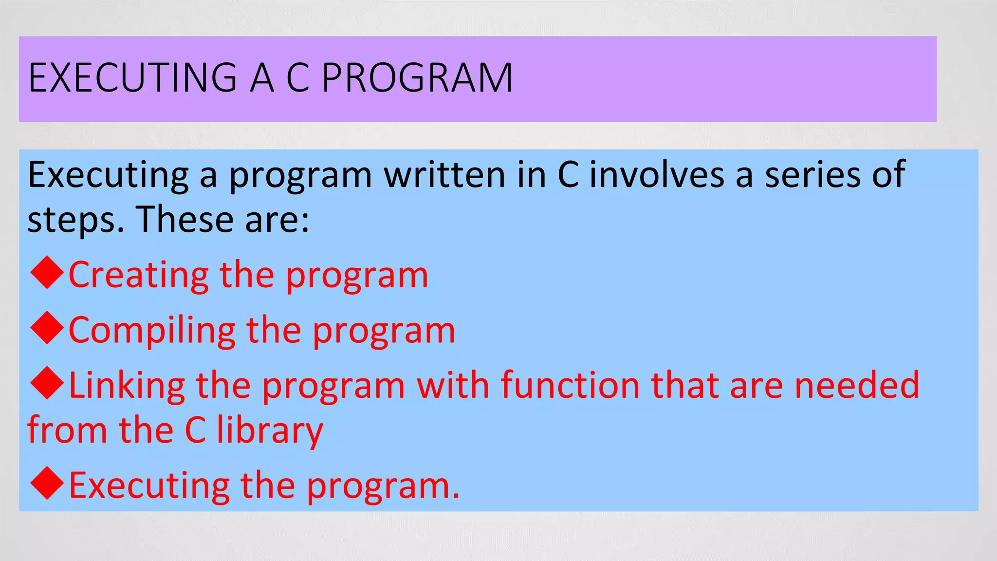 C Language Part 1 Ppt