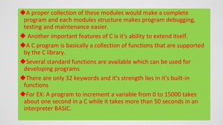 C language part 1 | PPT