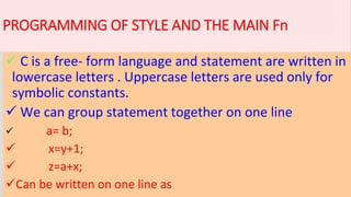 C language part 1 | PPT