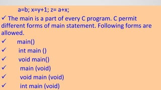 C language part 1 | PPT