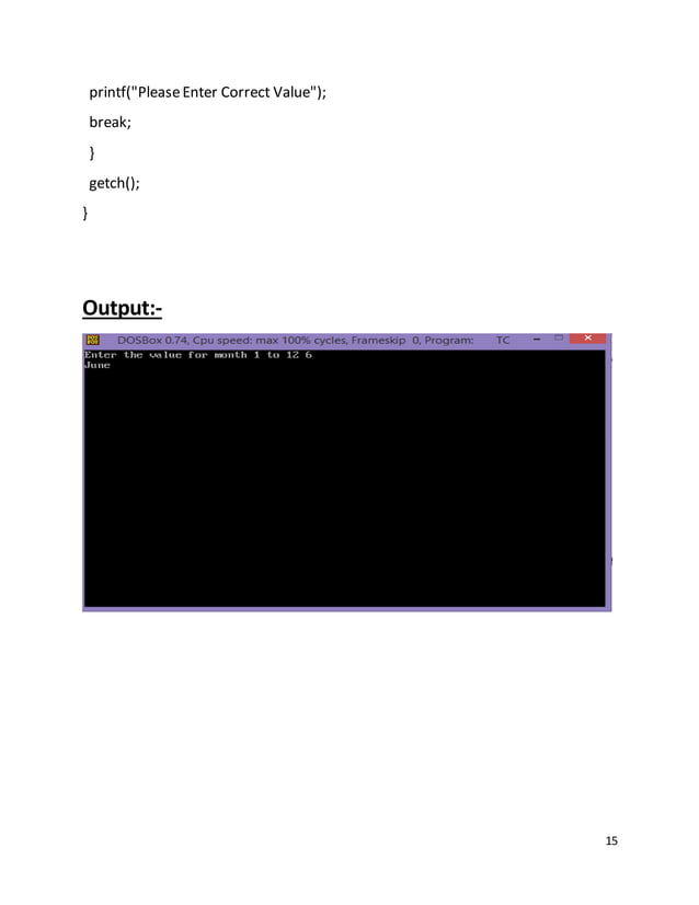 Practical File of C Language | DOCX | Programming Languages | Computing
