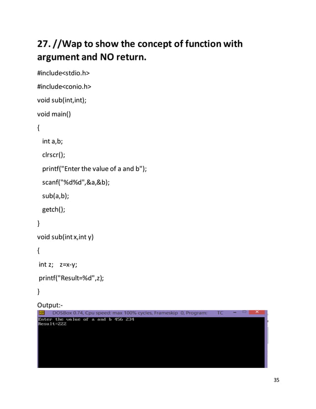 Practical File of C Language | DOCX | Programming Languages | Computing