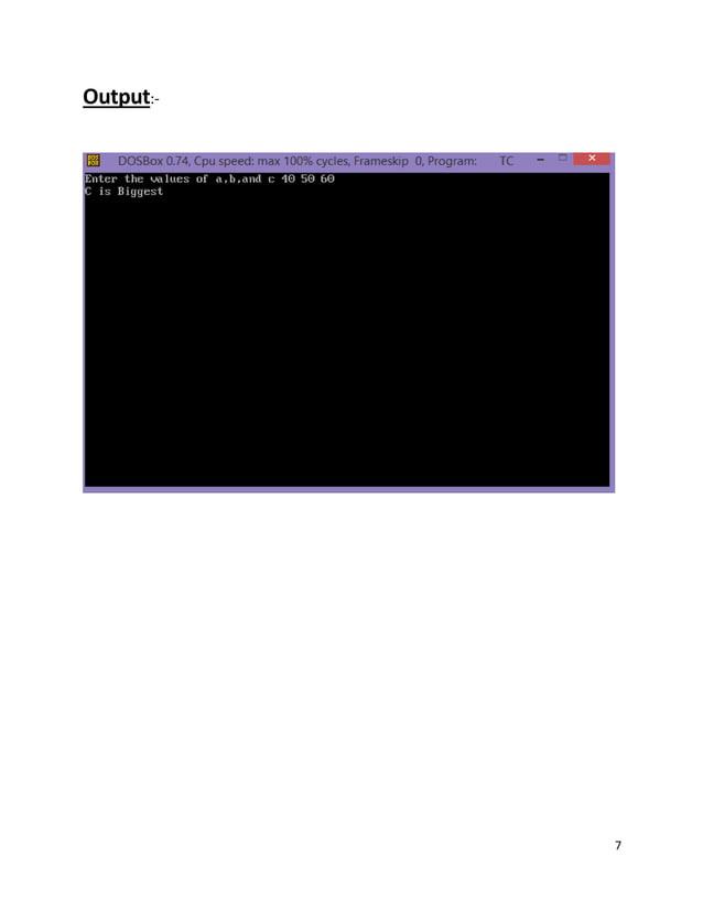 Practical File of C Language | DOCX | Programming Languages | Computing