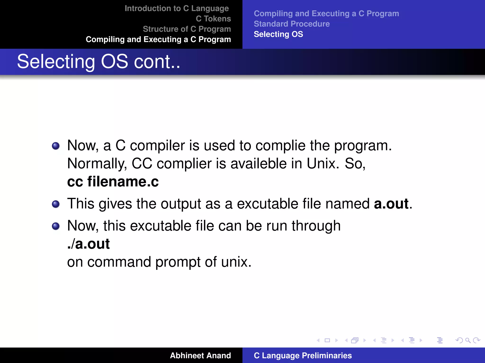 C Language Preliminaries Pdf Programming Languages Computing