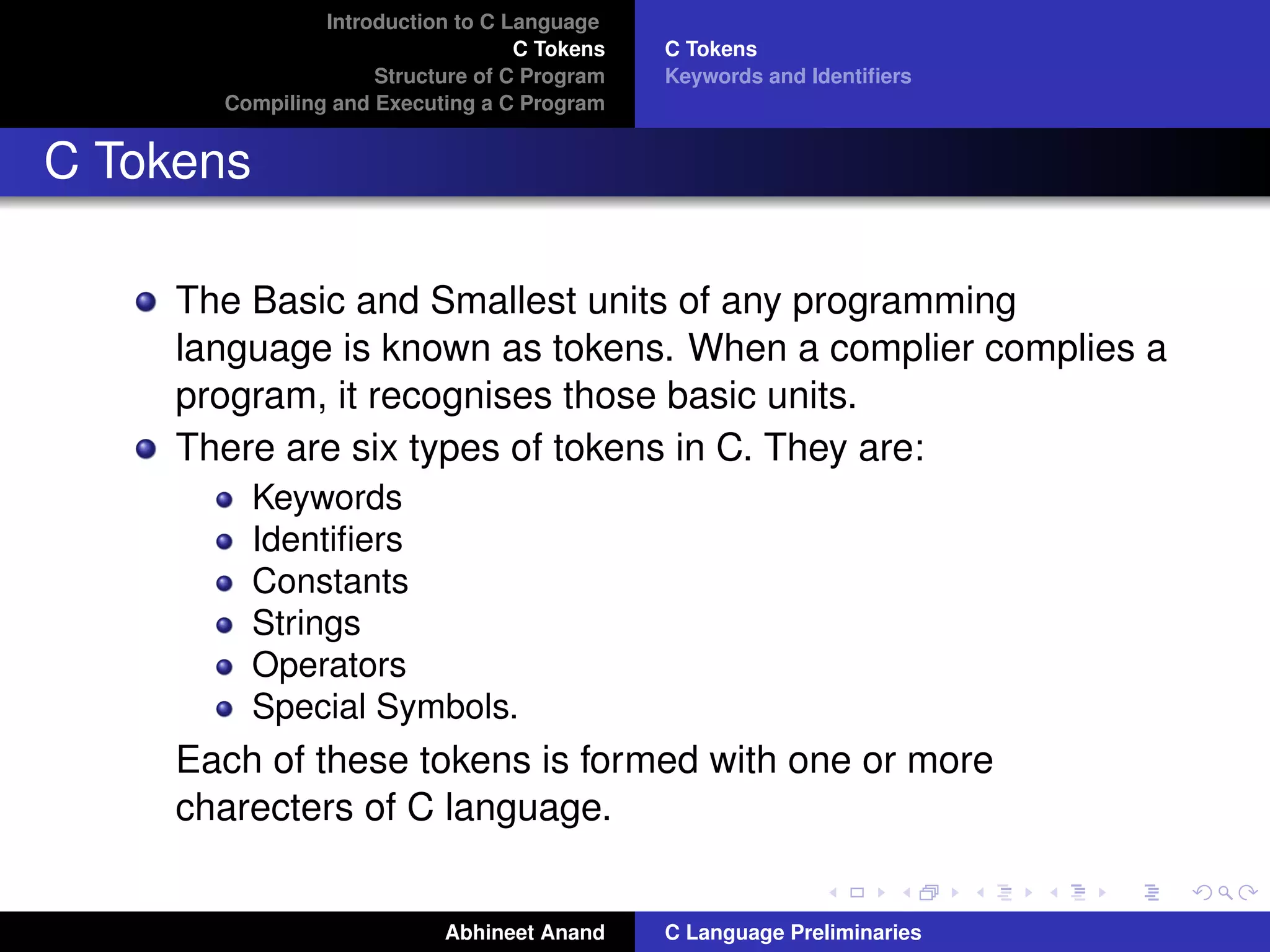 C language preliminaries | PDF | Programming Languages | Computing