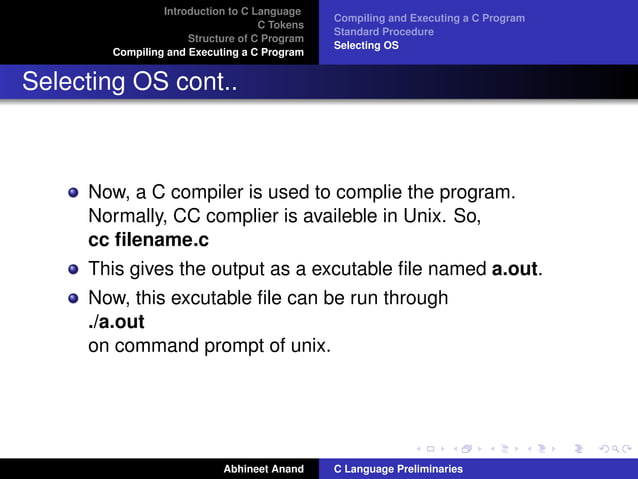 C language preliminaries | PDF | Programming Languages | Computing