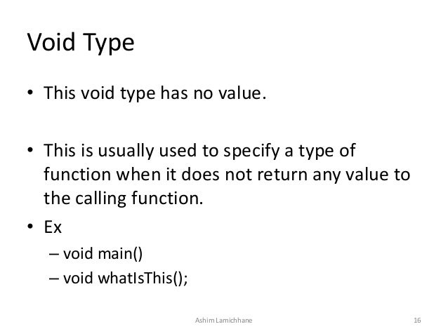 C/C++ language Presentation