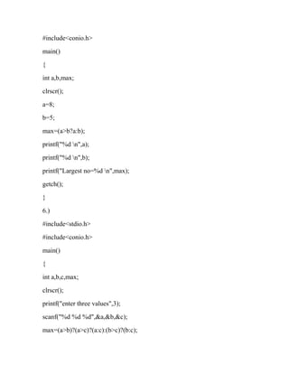 C language program | PDF