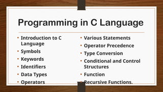 Introduction to C language programming.pptx