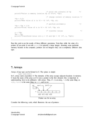 C language tutorial | DOCX