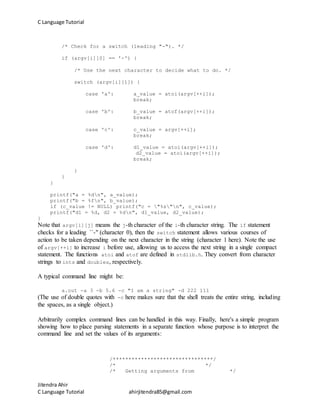 C language tutorial | DOCX