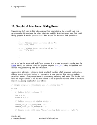 C language tutorial | DOCX