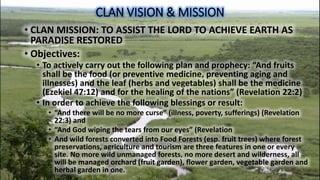 Clan Vision, Mission, Objectives and Strategies | PPTX