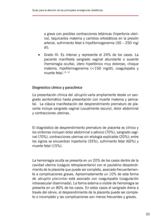 Guías para la atención de las principales emergencias obstétricas | PDF