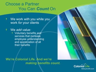 Why Colonial Life? | PPT