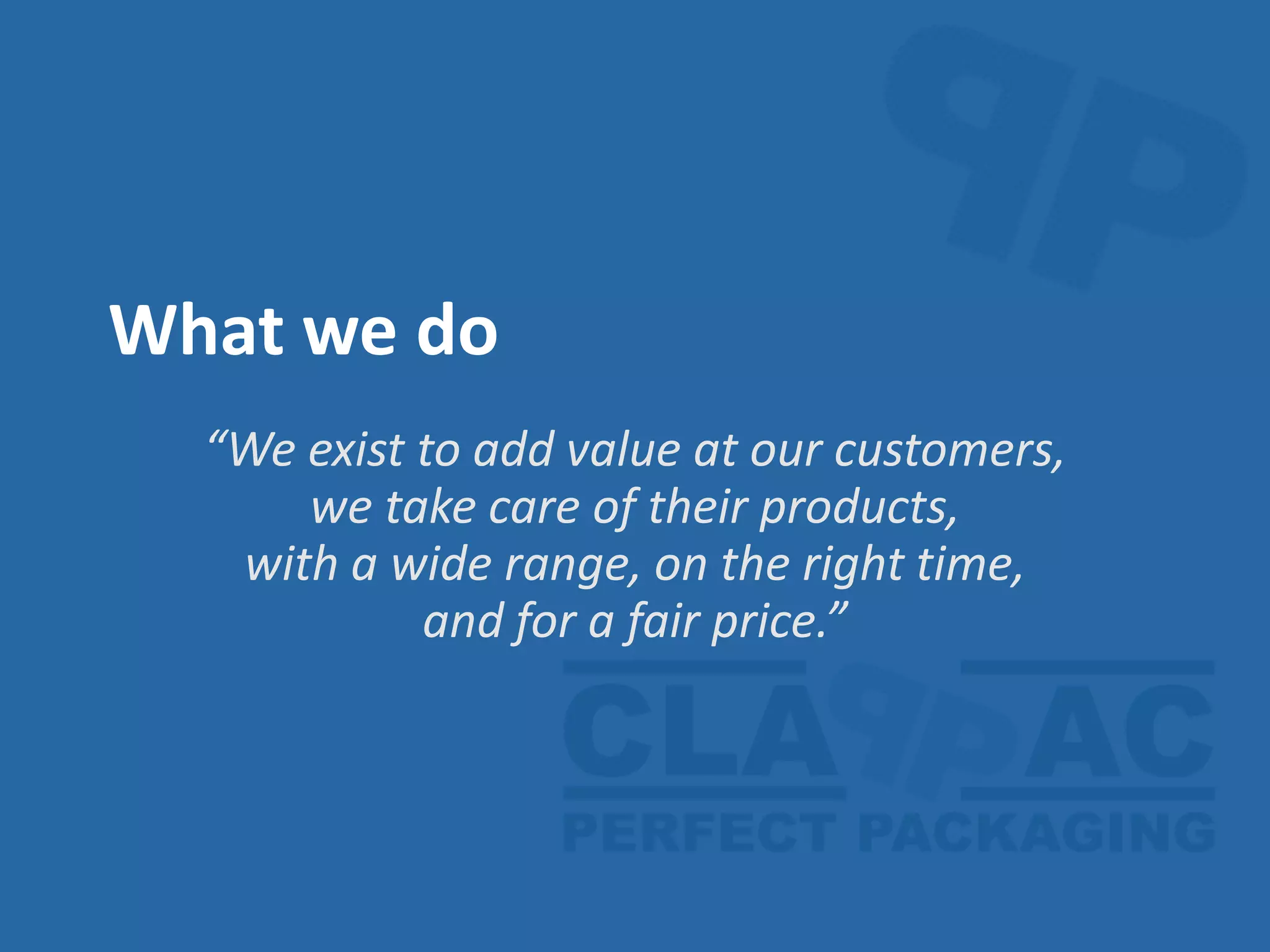 CLAPPAC perfect packaging solutions | PPTX | Business | Business and ...