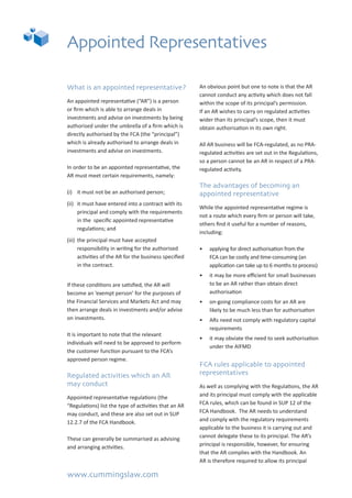 Cl appointed representatives-0114 | PDF | Financial Regulation | Economy