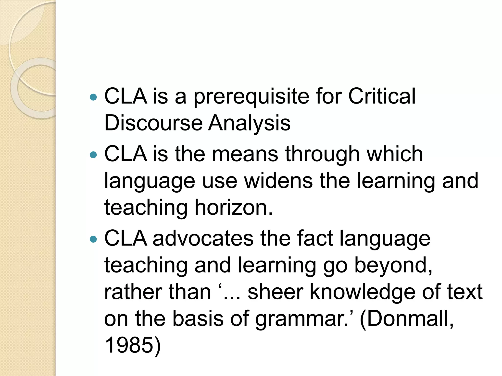 Critical Language Awareness | PPTX