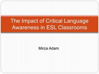 Critical Language Awareness | PPTX
