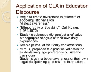 Critical Language Awareness | PPTX