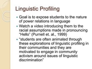 Critical Language Awareness | PPTX