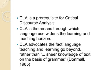 Critical Language Awareness | PPTX