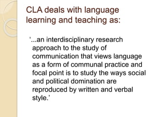 Critical Language Awareness | PPTX