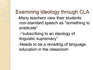 Critical Language Awareness | PPTX